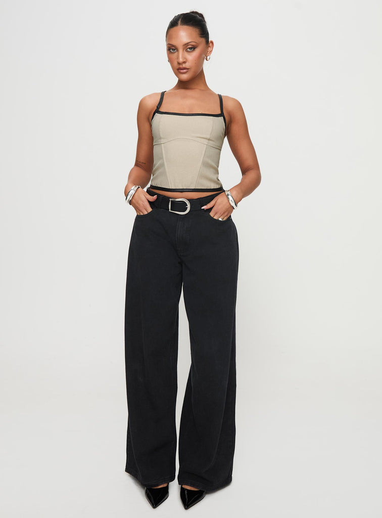 Thalorien Top Beige | Princess Polly