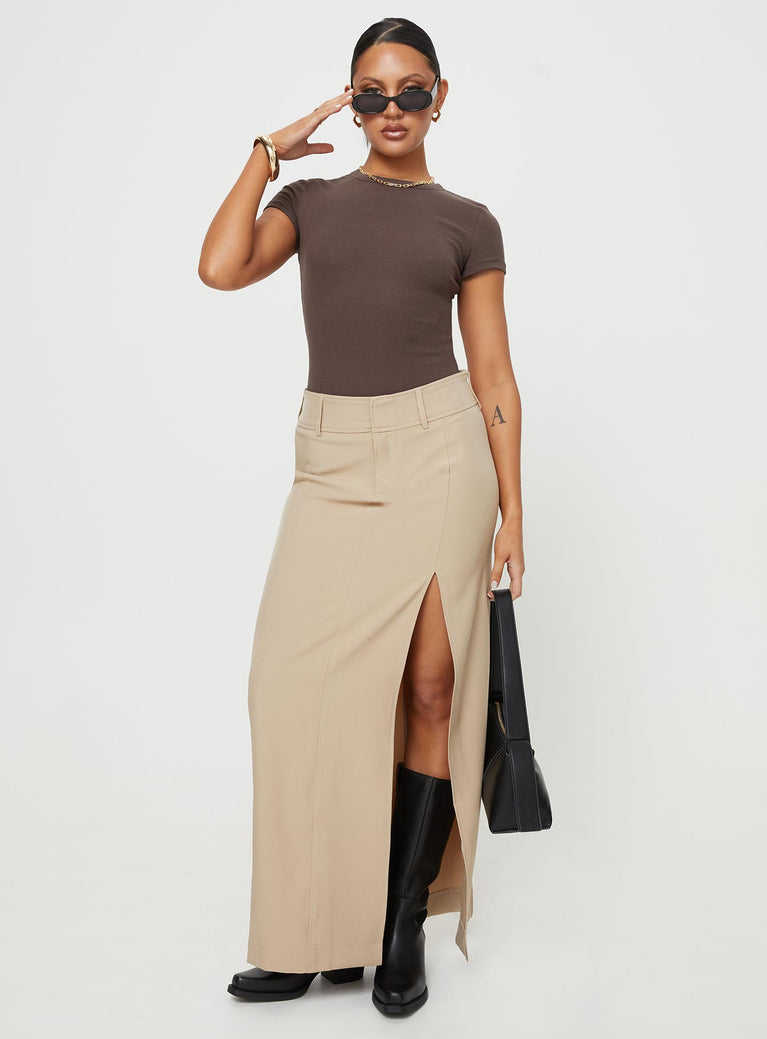 Harlea Bodysuit Brown | Princess Polly USA