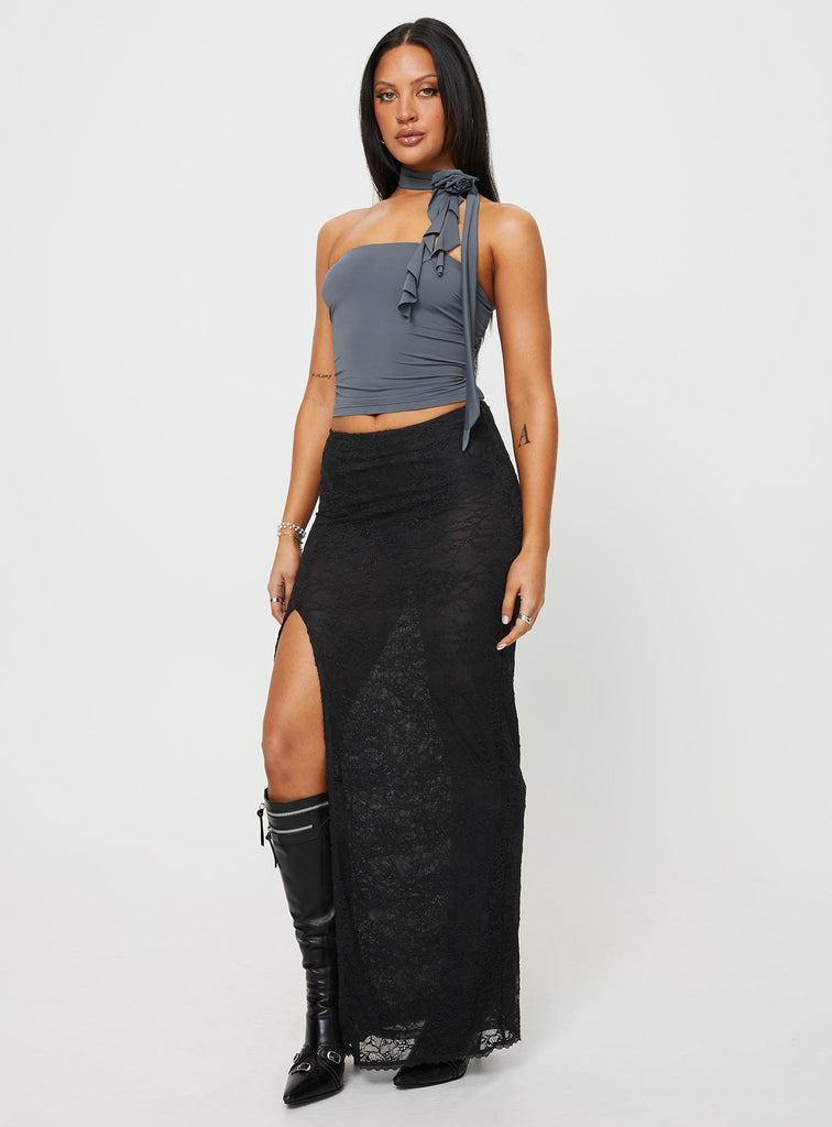 Sunita Top Slate | Princess Polly