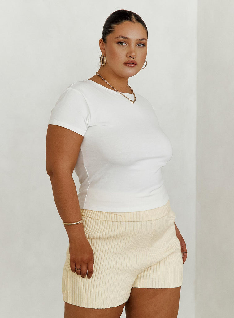 Lex Top White Curve | Princess Polly
