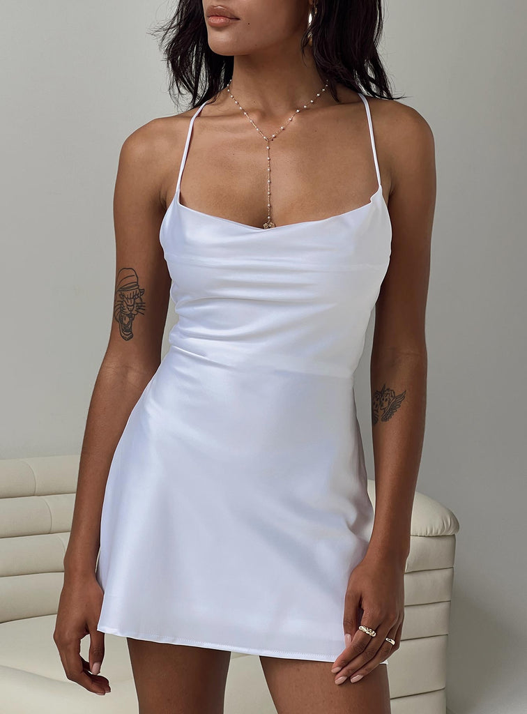 Celena Mini Dress White | Princess Polly
