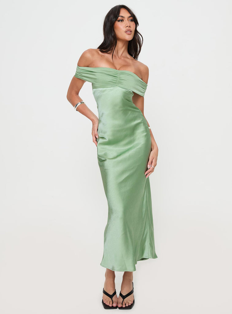 Sadee Maxi Dress Sage | Princess Polly