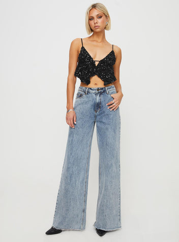 Rosaton Top Black | Princess Polly