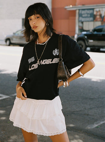 Capshaw Mini Skirt White | Princess Polly USA