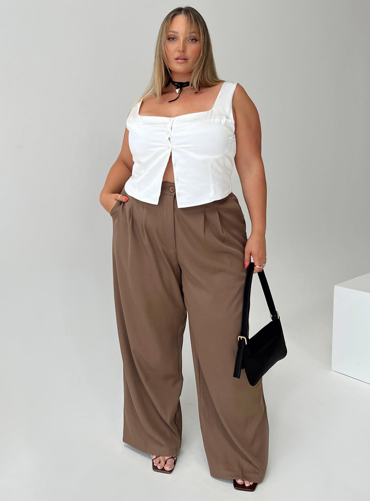 Yeah The Pearls Top Ivory Curve | Princess Polly