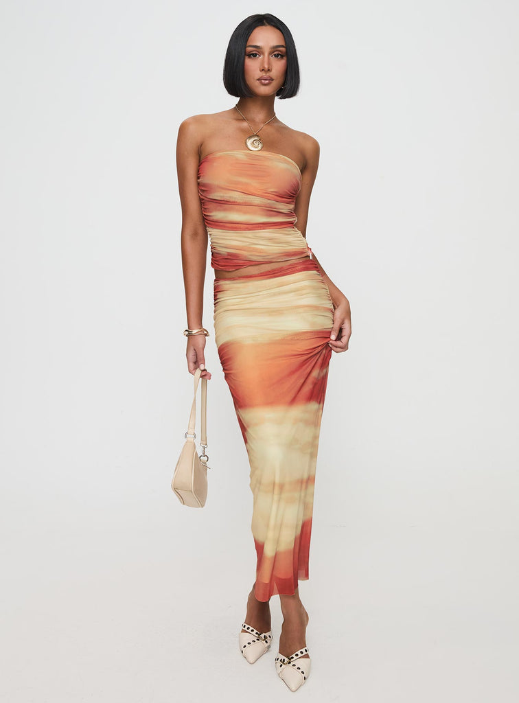 Greendale Set Orange Multi | Princess Polly