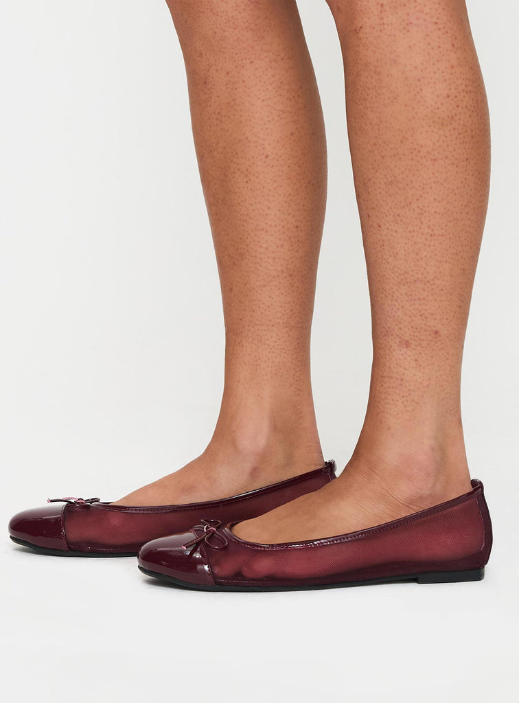 Therapy Ally Ballet Flats Cherry | Princess Polly USA