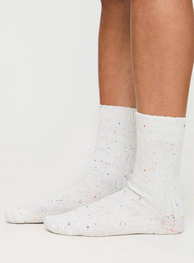 Genevra Socks Multi | Princess Polly