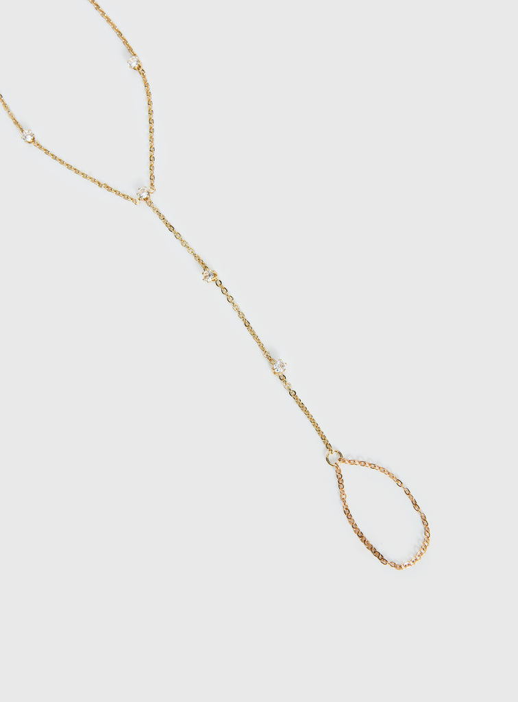 Raynna Hand Chain Gold | Princess Polly