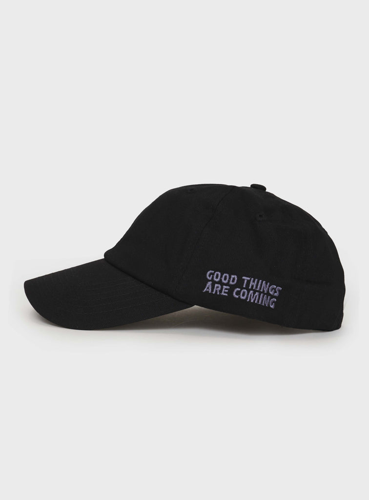 Run It Up Cap Black | Princess Polly