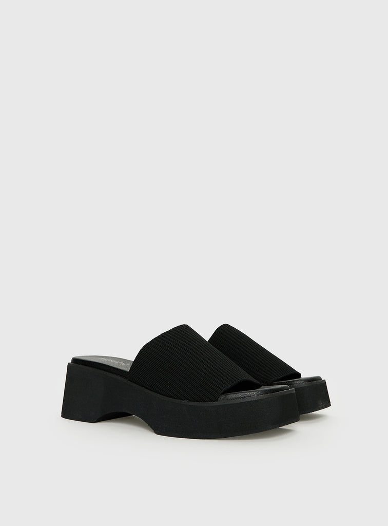 Therapy Nawty Sandals Black | Princess Polly