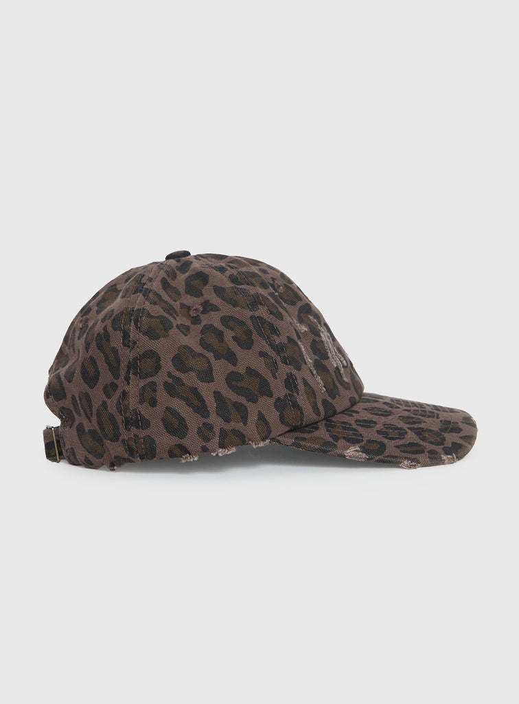 Refinery Distressed Cap Leopard / Pink | Princess Polly