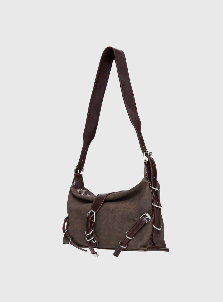 Anatolius Shoulder Bag Washed Brown | Princess Polly