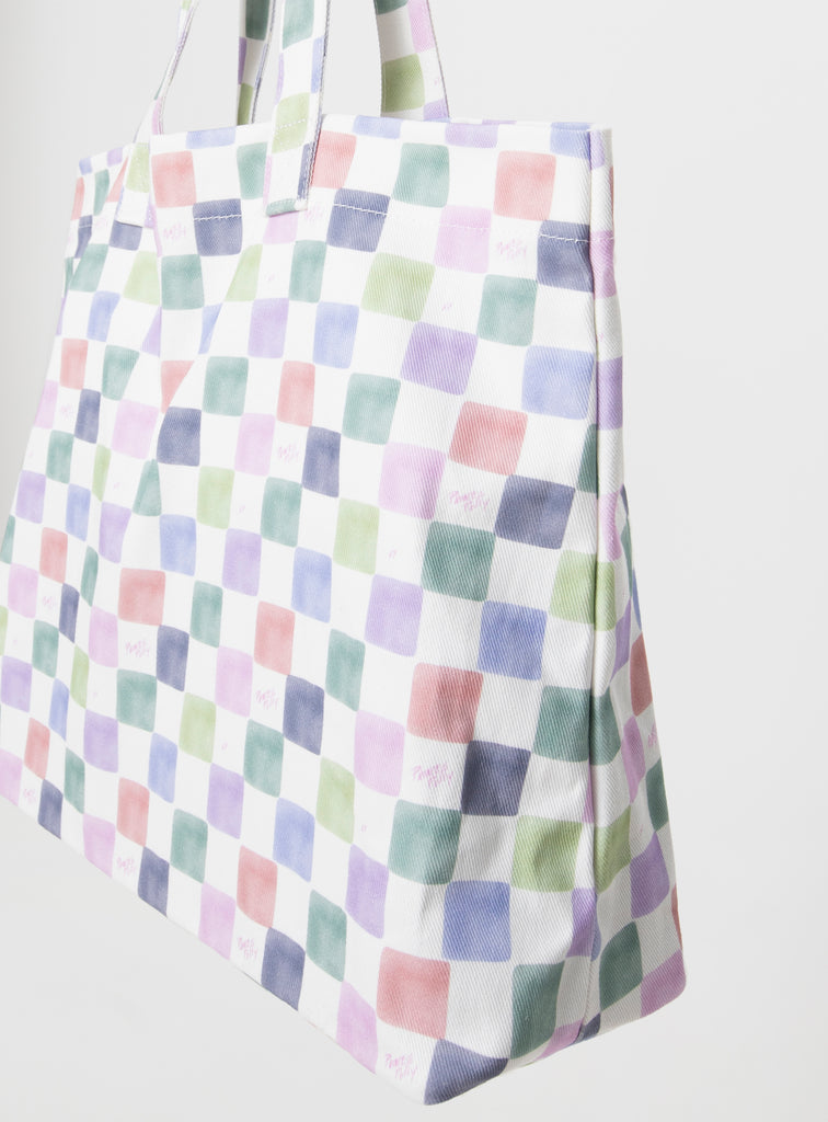Princess Polly Tote Bag Multi Check | Princess Polly