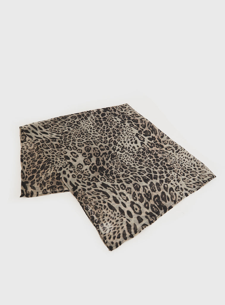 Wanna Be Mine Scarf Leopard | Princess Polly