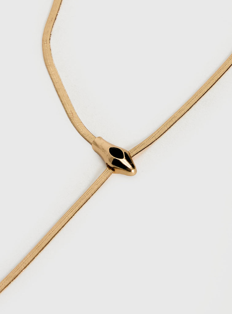 Emilea Y Necklace Gold | Princess Polly