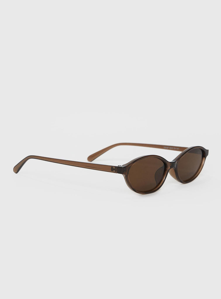 Wonderful World Sunglasses Brown | Princess Polly