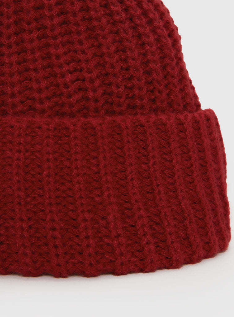 Cold Out There Beanie Red | Princess Polly