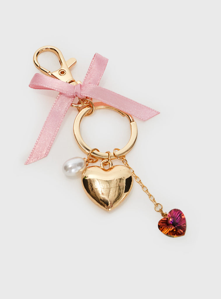Desiree Keyring Gold | Princess Polly