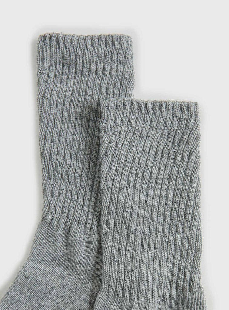 Sama Slouch Sock Grey | Princess Polly