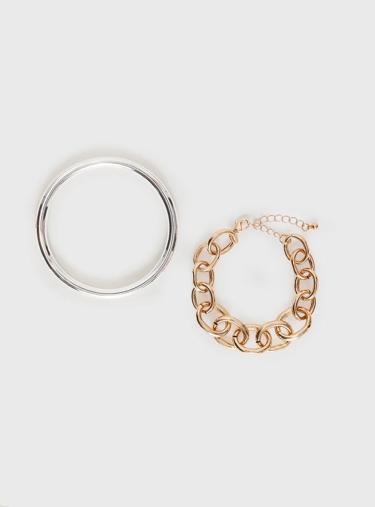 Core Bracelet Pack Gold | Princess Polly USA