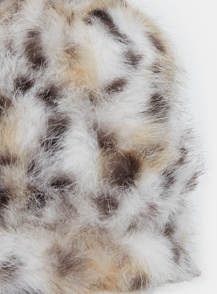 Birkley Fluffy Hat Leopard | Princess Polly