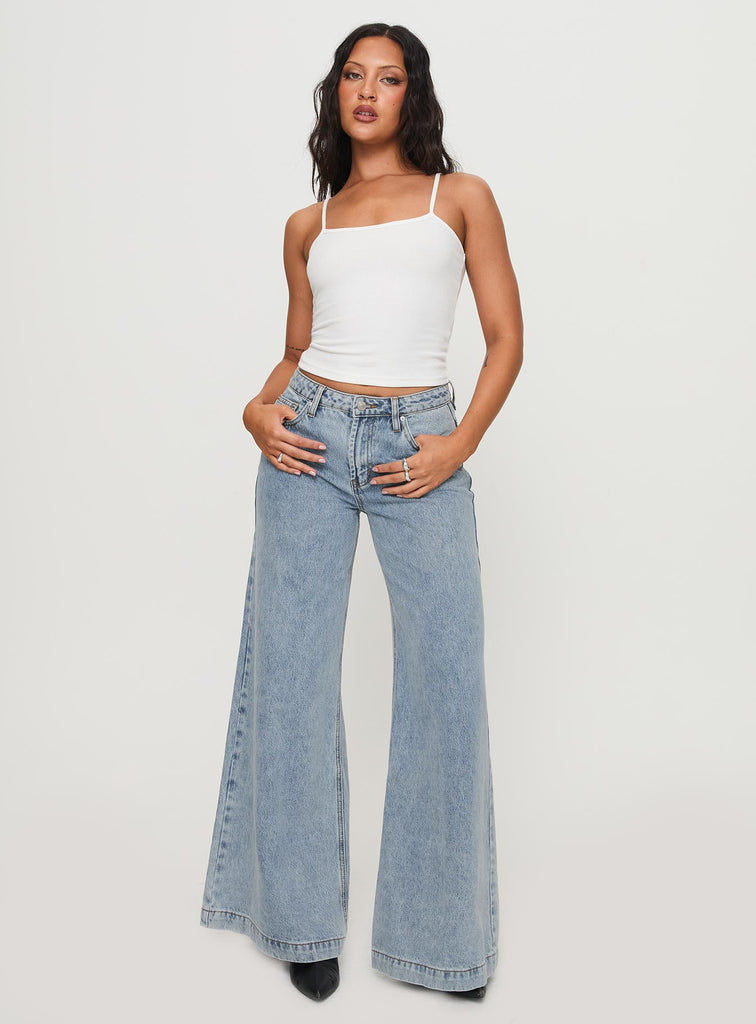 Toby Low Ultra Baggy Jean Light Wash | Princess Polly