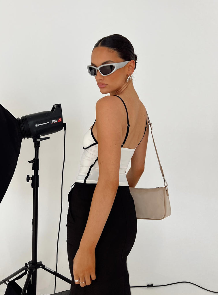 Maidenwell Contrast Top White | Princess Polly