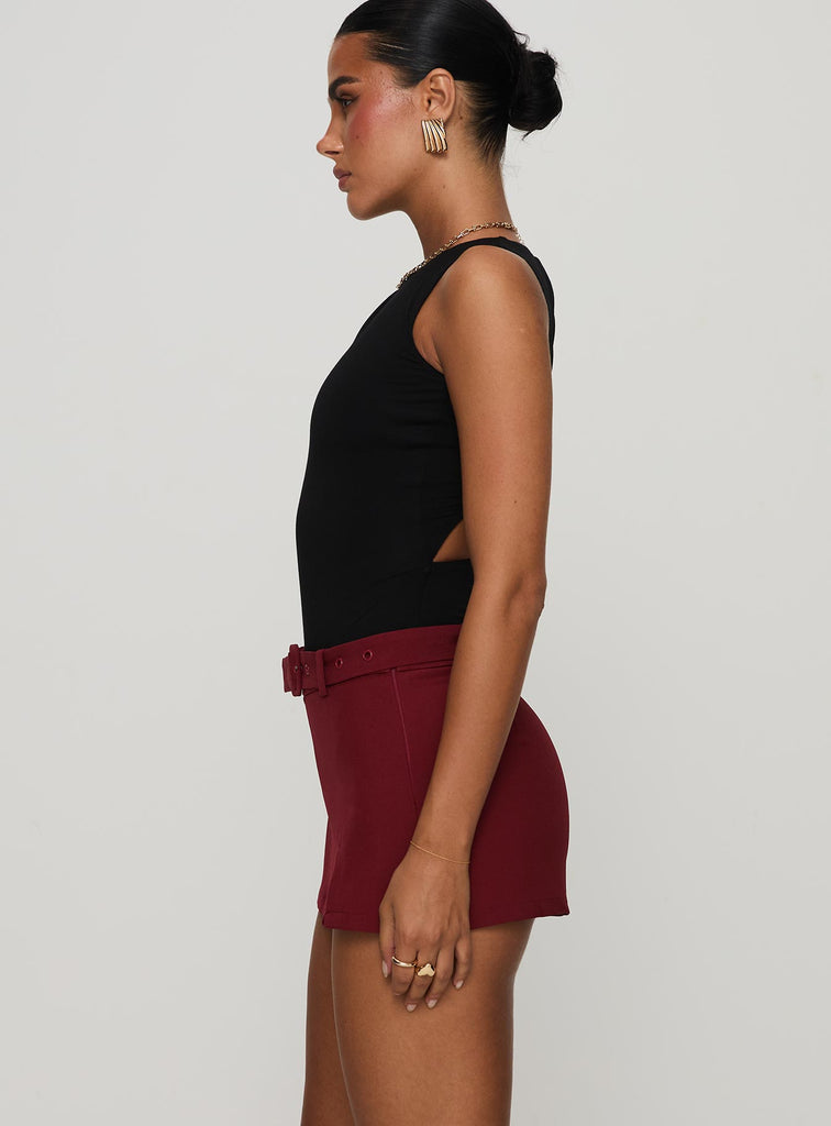 Centre Stage Cut Out Bodysuit Black | Princess Polly