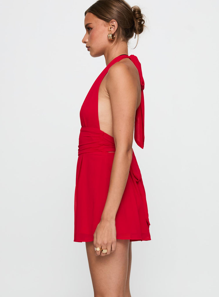 Got Me Started Romper Red | Princess Polly