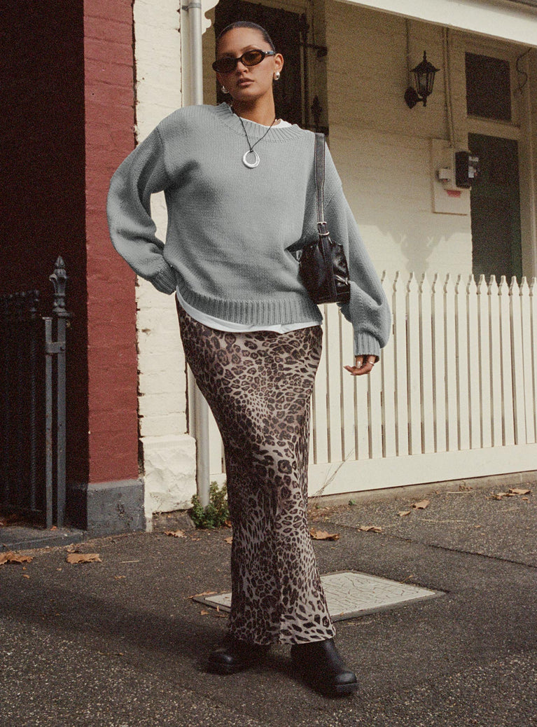 Manda Maxi Skirt Leopard | Princess Polly USA