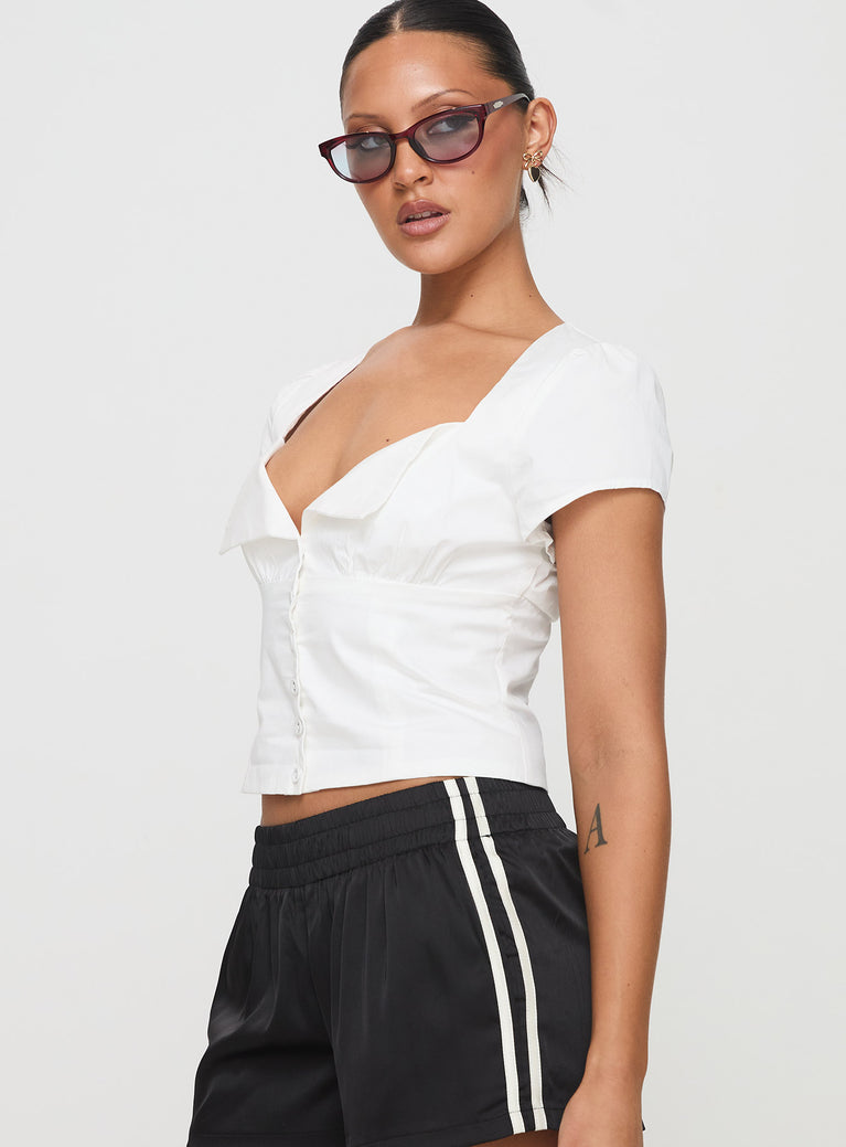 Abigale Top White | Princess Polly USA