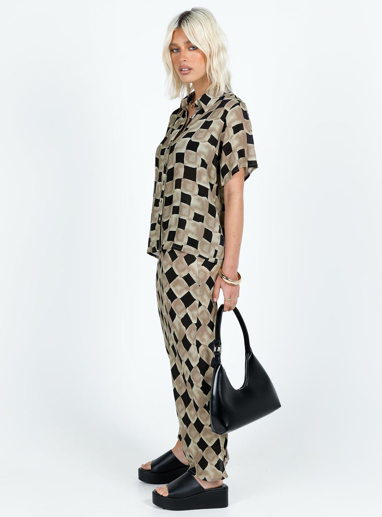 Bekka Set Brown / Black | Princess Polly USA