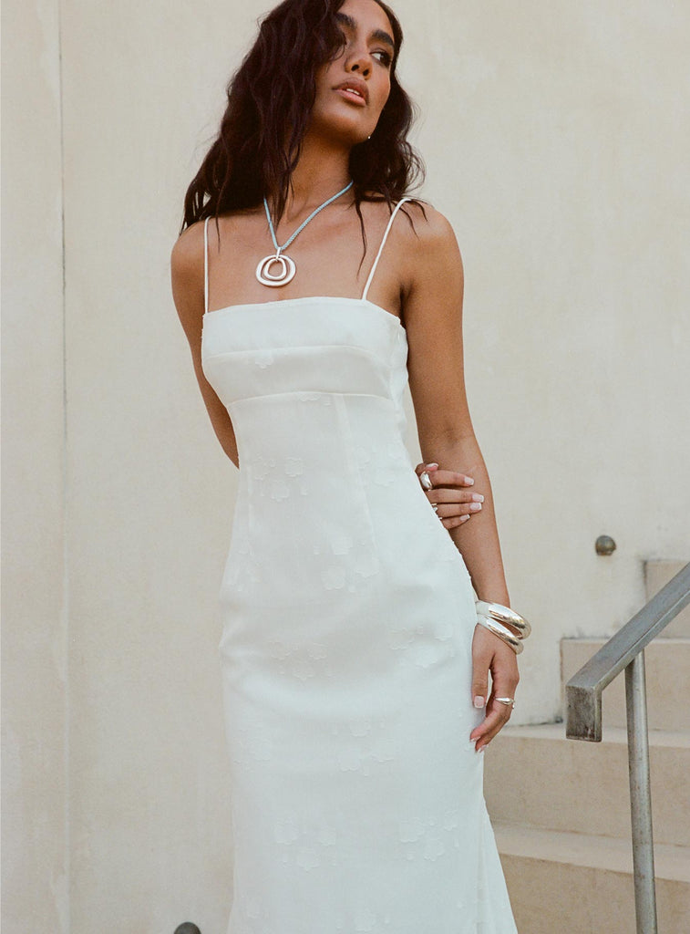 Hanlen Maxi Dress White | Princess Polly