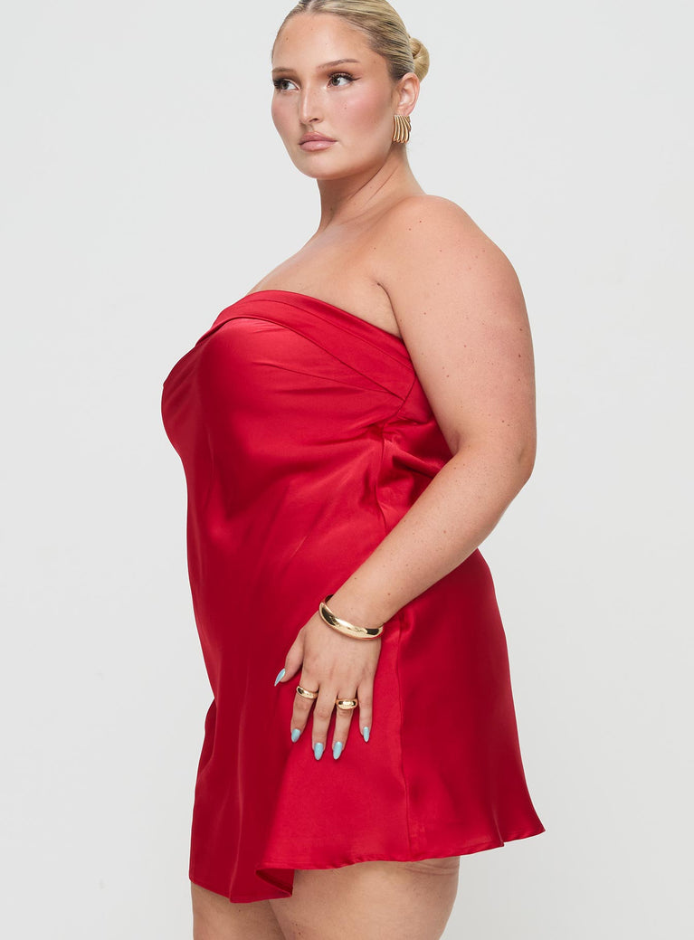 Phillipa Mini Dress Red Curve | Princess Polly USA