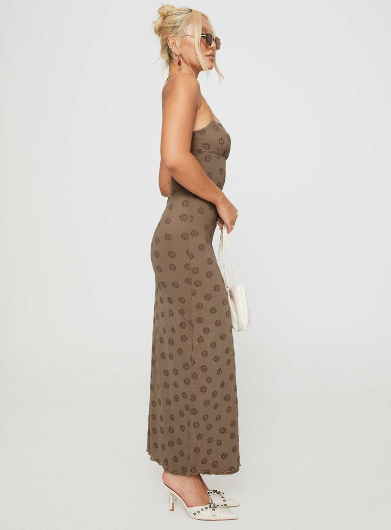 Darsih Maxi Dress Light Brown | Princess Polly USA