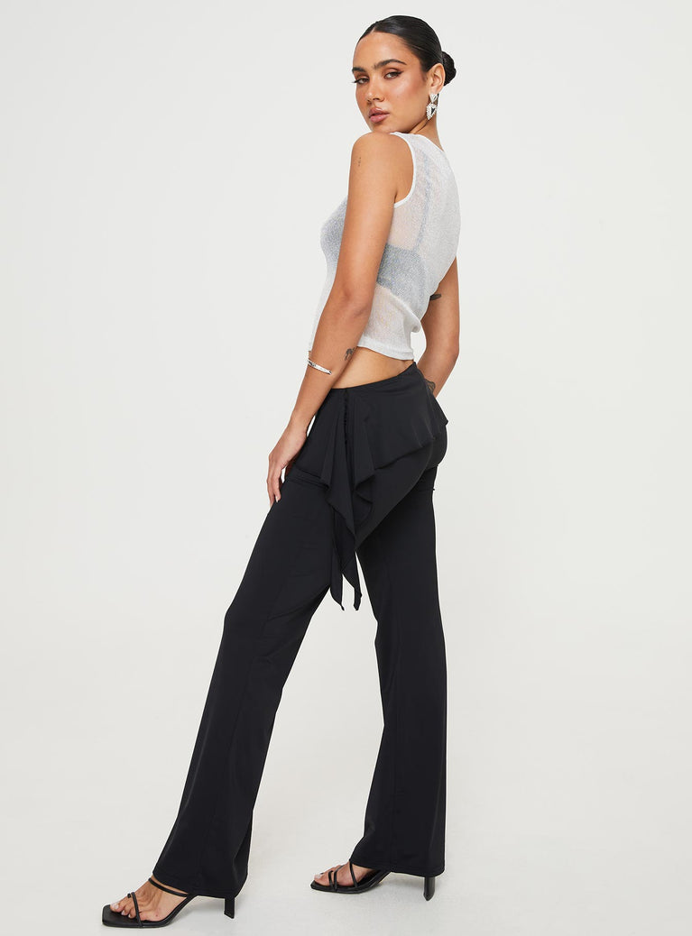 Power To Her Pants Black | Princess Polly USA