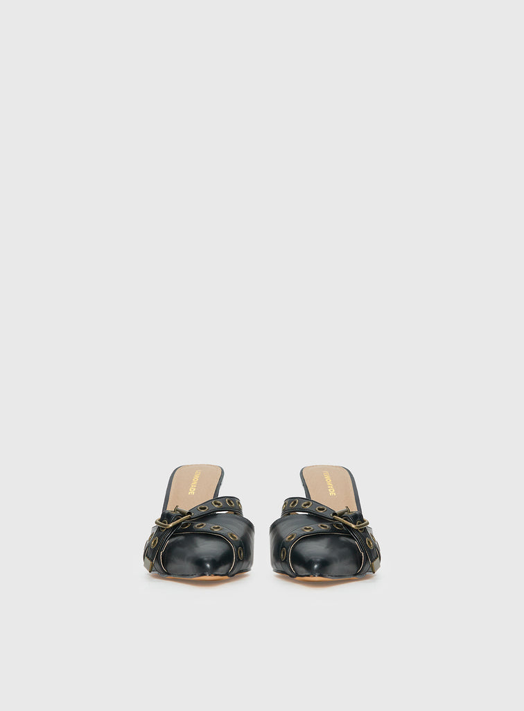 Compelling Pointed Toe Heels Black | Princess Polly