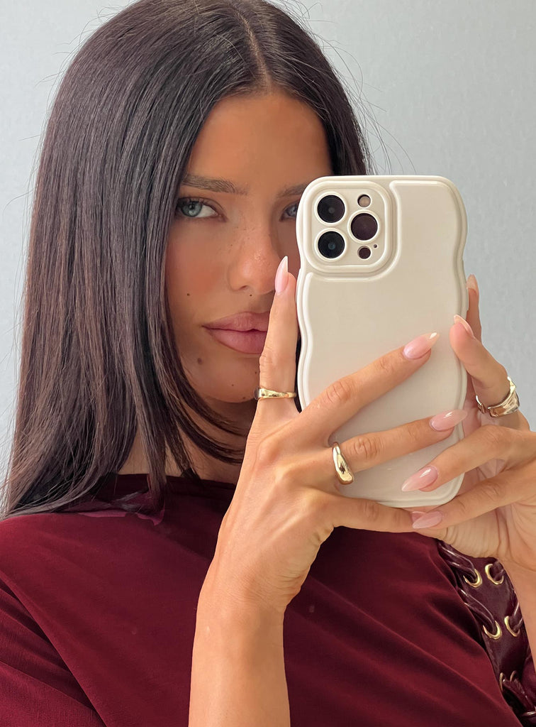 Ravenna iPhone Case Cream | Princess Polly