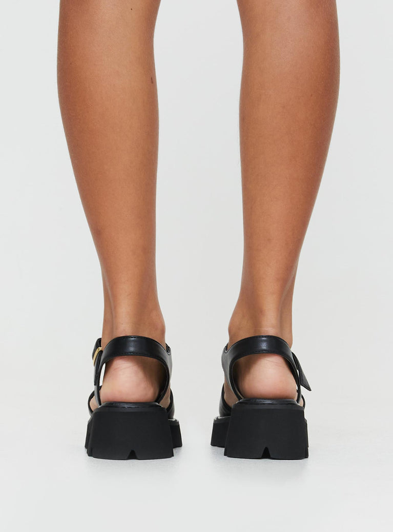Shelbey Sandals Black | Princess Polly USA