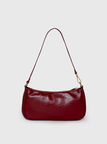 Piper Shoulder Bag Cherry Red | Princess Polly