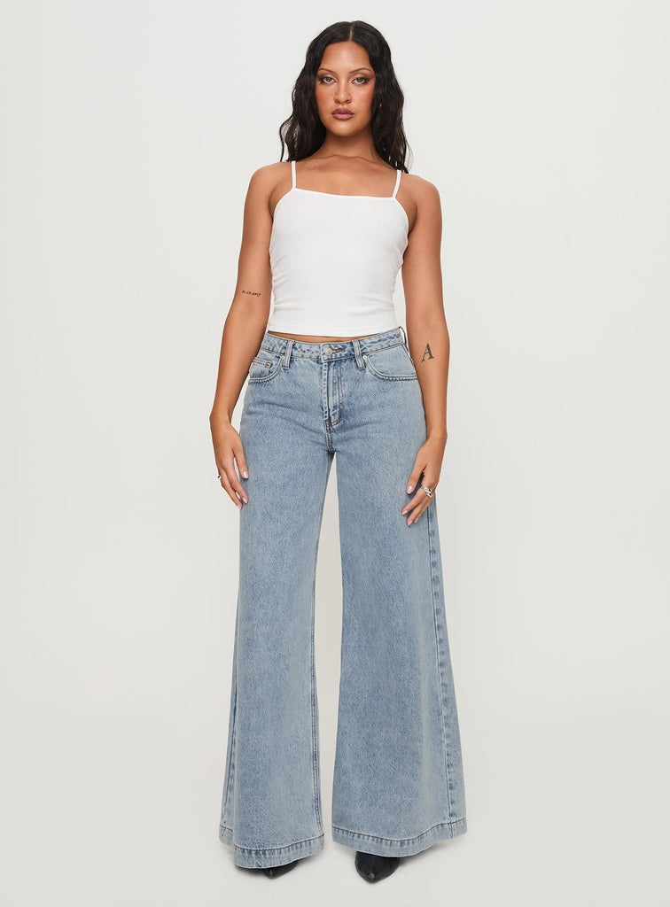 Toby Low Ultra Baggy Jean Light Wash | Princess Polly