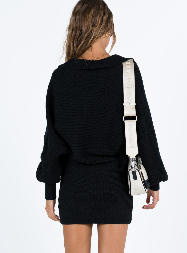 Quinten Mini Dress Black Lower Impact | Princess Polly USA