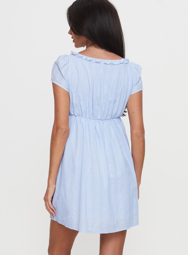 Monsterrat Mini Dress Blue | Princess Polly USA