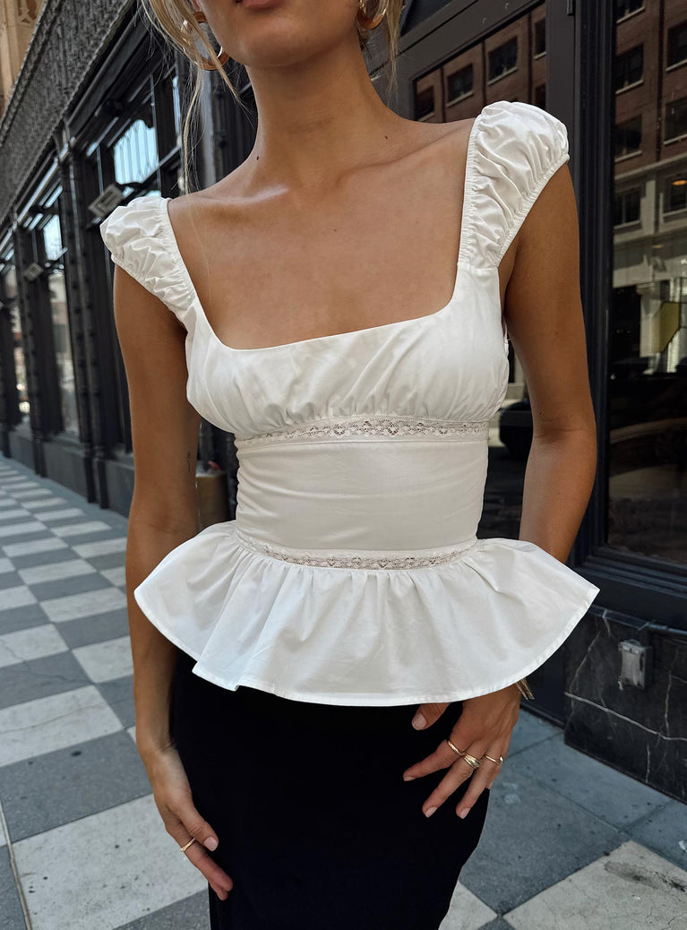 Somi Top White | Princess Polly USA