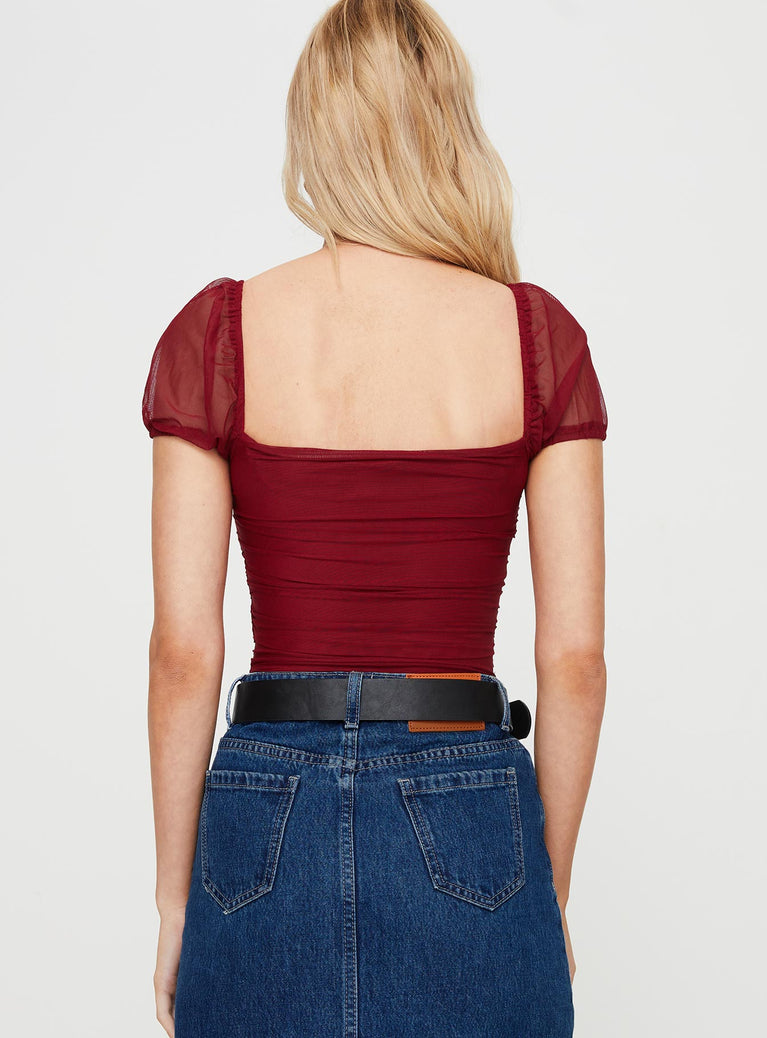 Dostan Bodysuit Burgundy