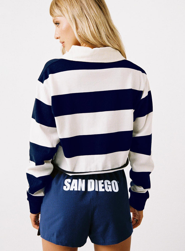 USD Rugby Polo Navy / White | Princess Polly USA