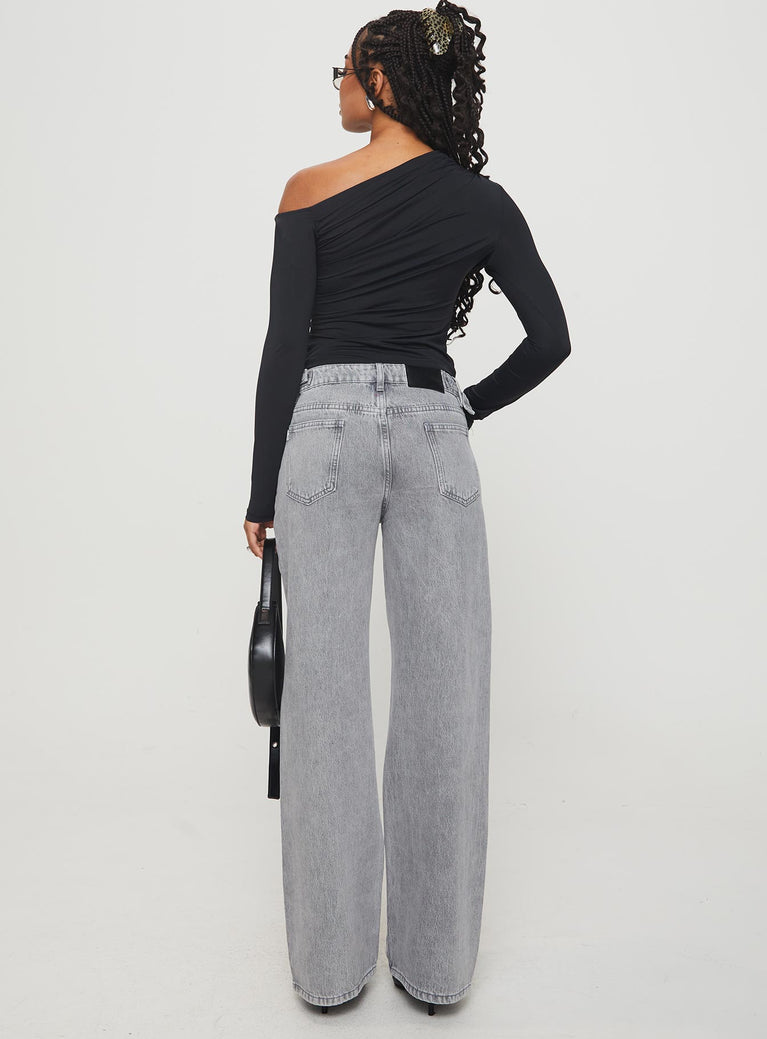 Scheana Low Rise Jeans Steel Grey