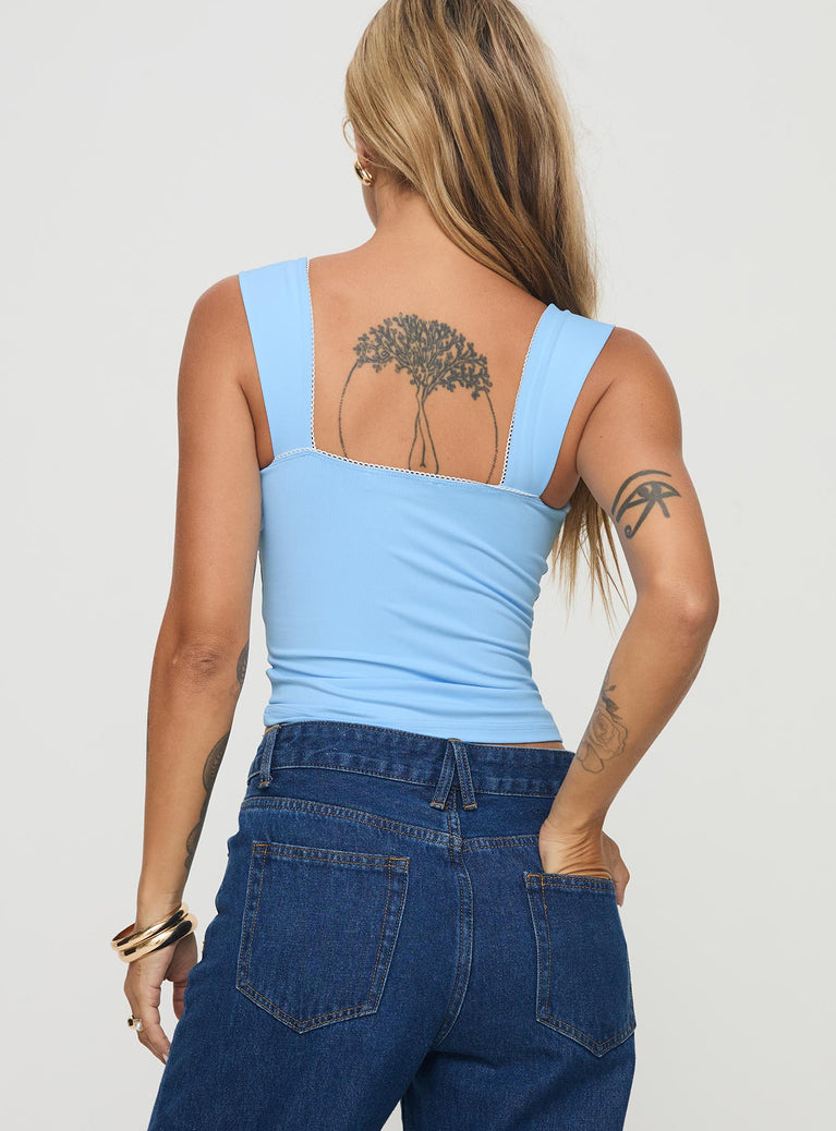 Yahya Top Blue | Princess Polly USA