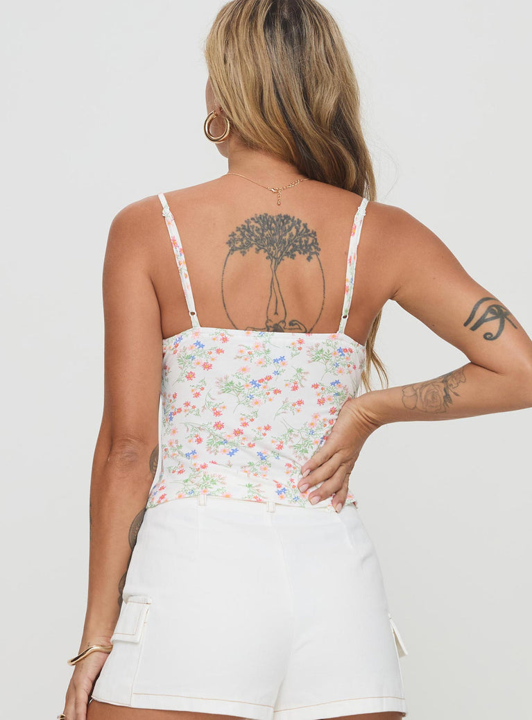 Elyssia Top White Flower | Princess Polly USA